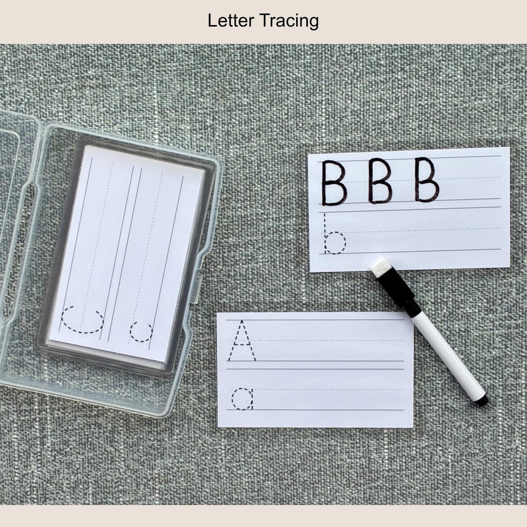 Letter Tracing Bundle - Tracing Learning Activity - Montessori Task ...