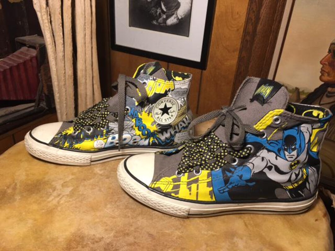 Converse Batman High Top Sneakers - Etsy