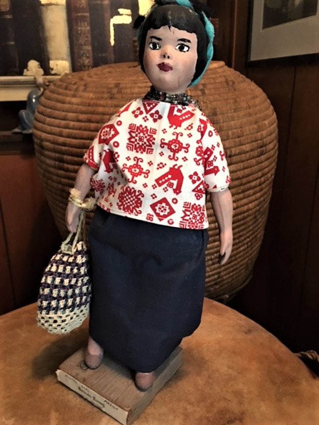 Vintage Mixtec Girl Mexico Bisque Doll Figure by Gertrude Turney Artist ...