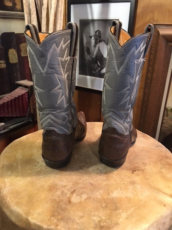 Vintage Lizard Skin Tony Lama Cowboy Cowgirl Boots - Gem