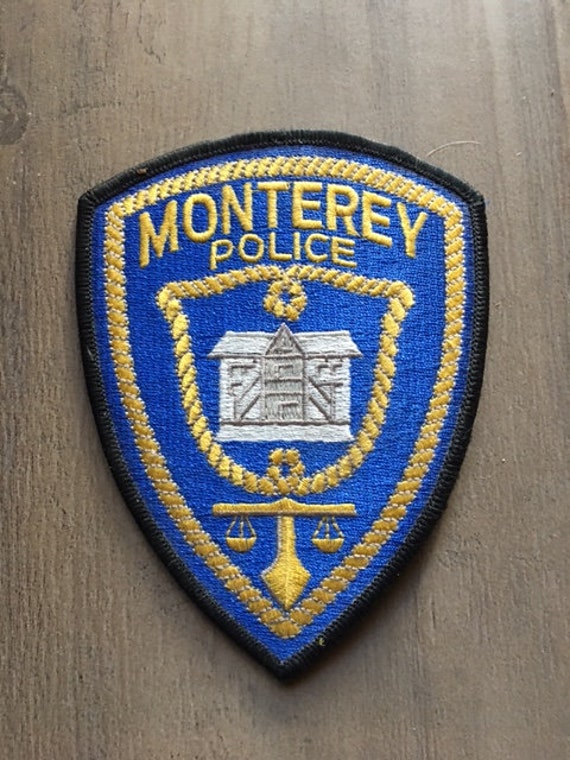 vintage monterey police patch - Gem