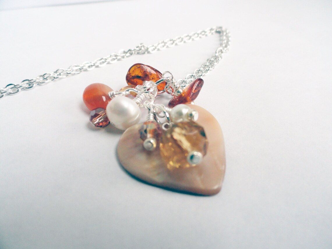 Amber Necklace Cluster Pendant Amber Pendant Amber - Etsy