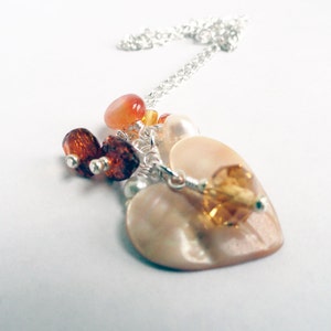 Amber Necklace - Cluster Pendant - Amber Pendant - Amber Cluster ...