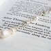 Pearl Bookmark Freshwater Pearls Beaded Bookmark Cream - Etsy
