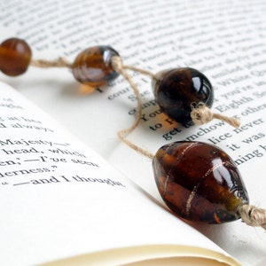 Pearl bookmark freshwater pearls beaded bookmark cream | Etsy