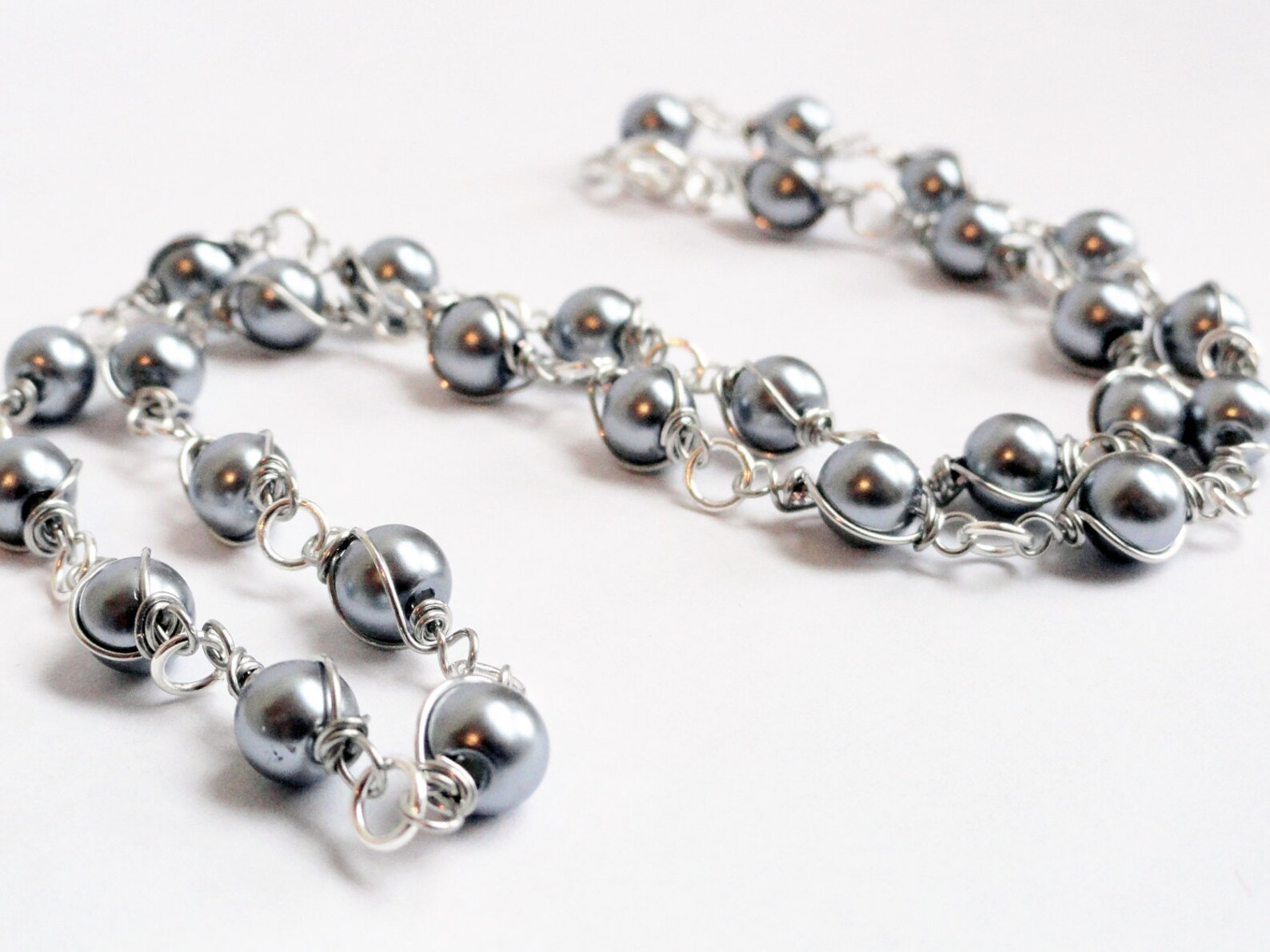 Pearl Caged Necklace Custom Necklace Pearl Necklac - Etsy