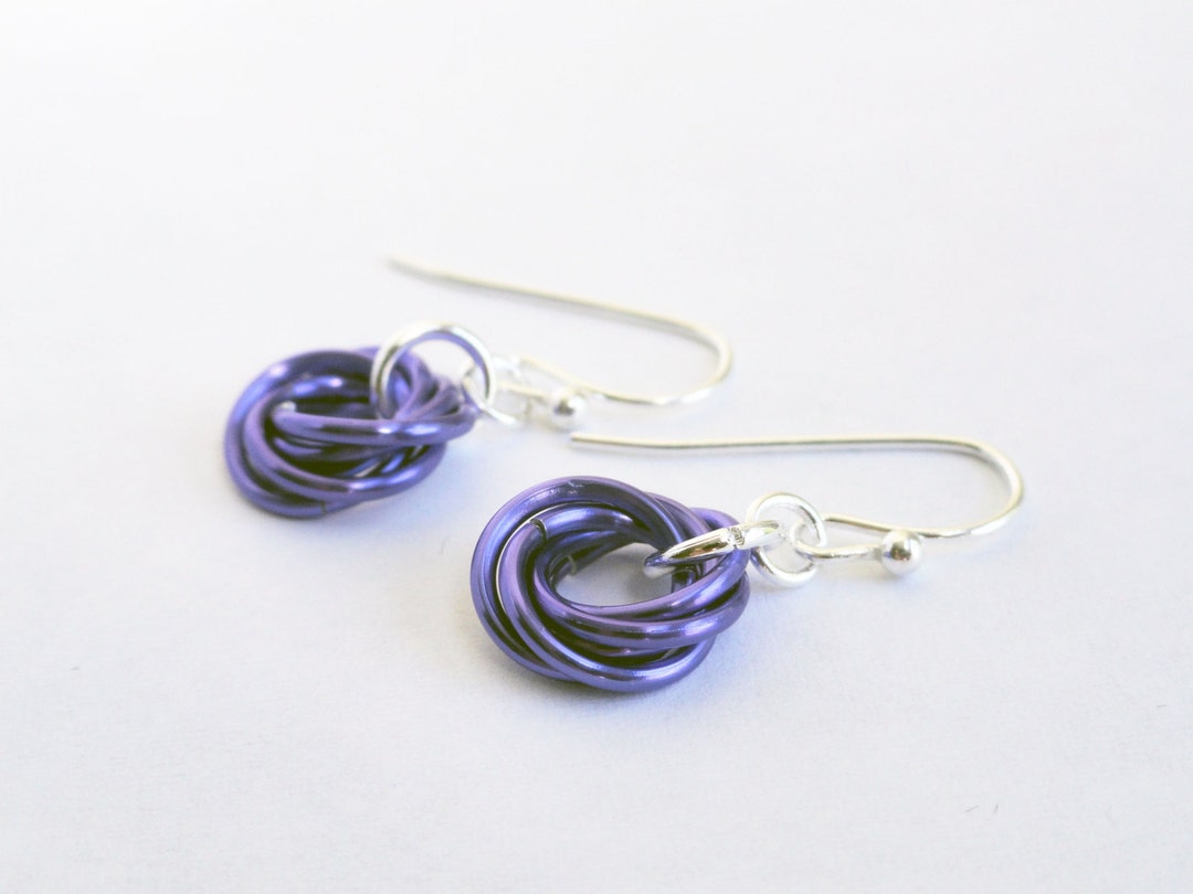 Chainmaille Tutorial - Love Knot Earrings - Earrings Kit - Earrings ...