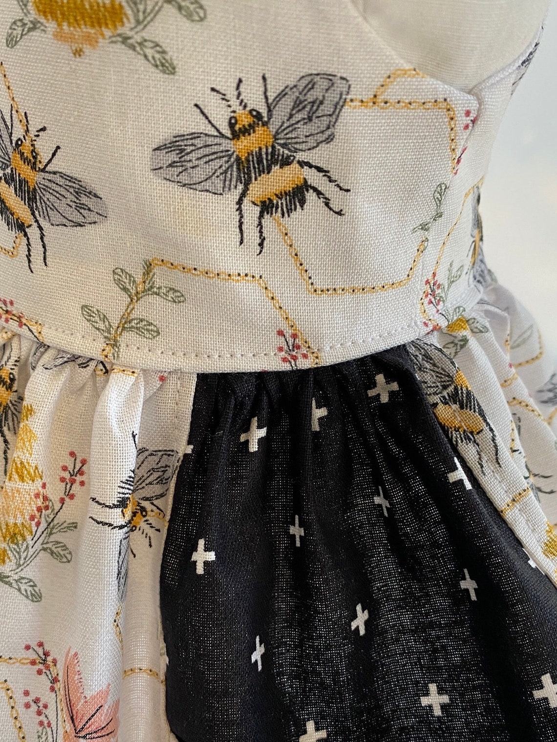Dress for 18 Inch Doll, Bee Dress for 18 Inch Doll Dress With Bees - Etsy
