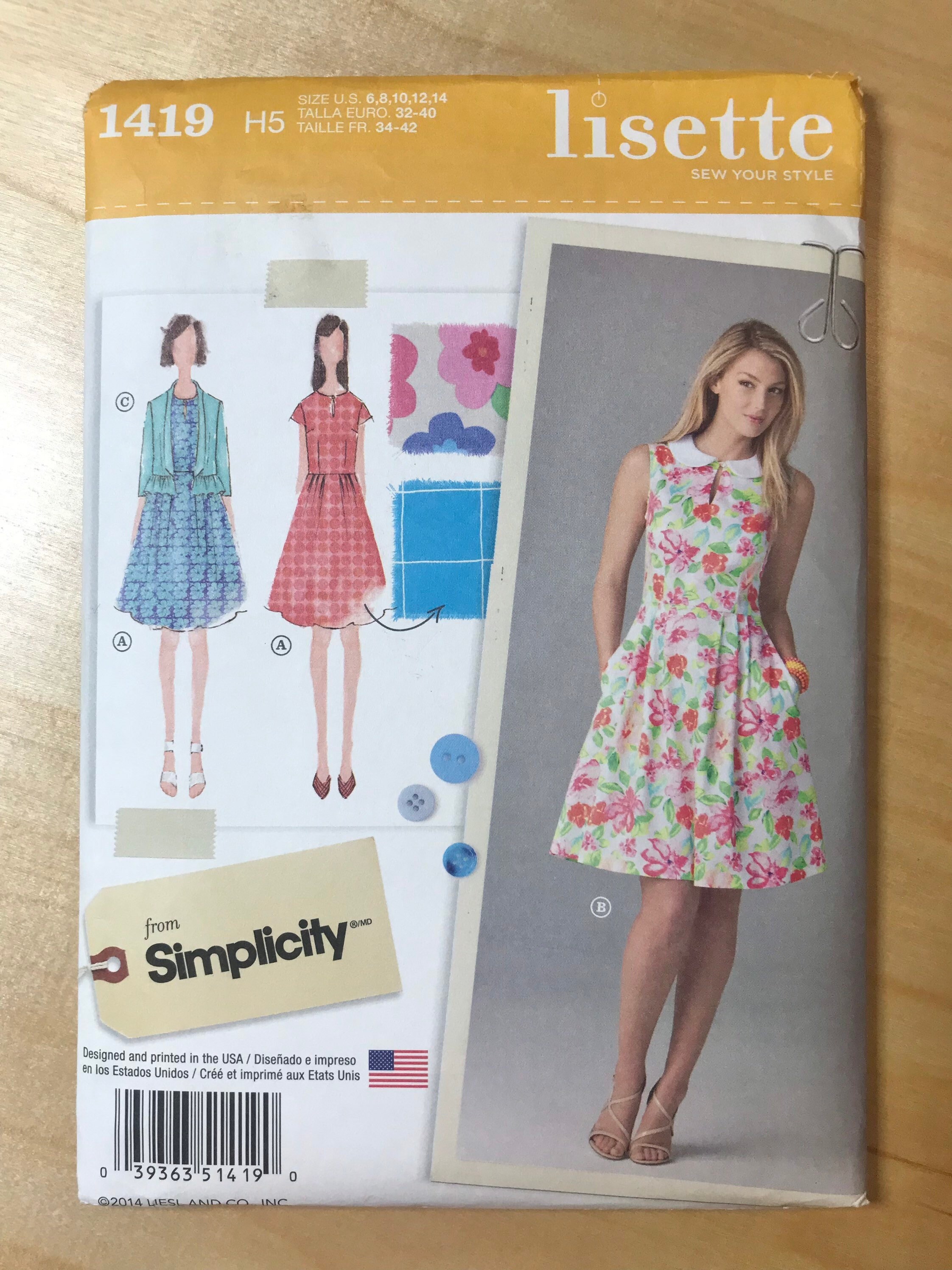 Craft Supplies & Tools Misses' Size 16 18 20 22 24 Simplicity Sewing ...