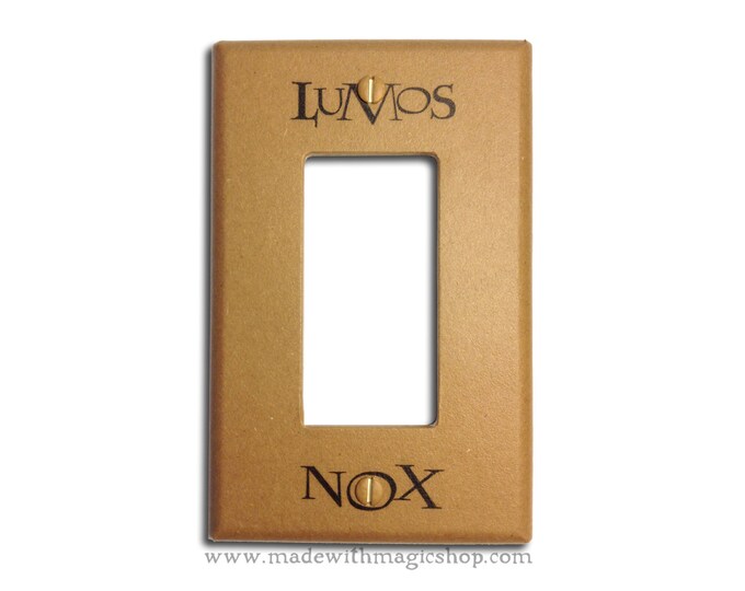 Lumos/nox Wizard Inspired Rocker Style Switch Plate - Etsy