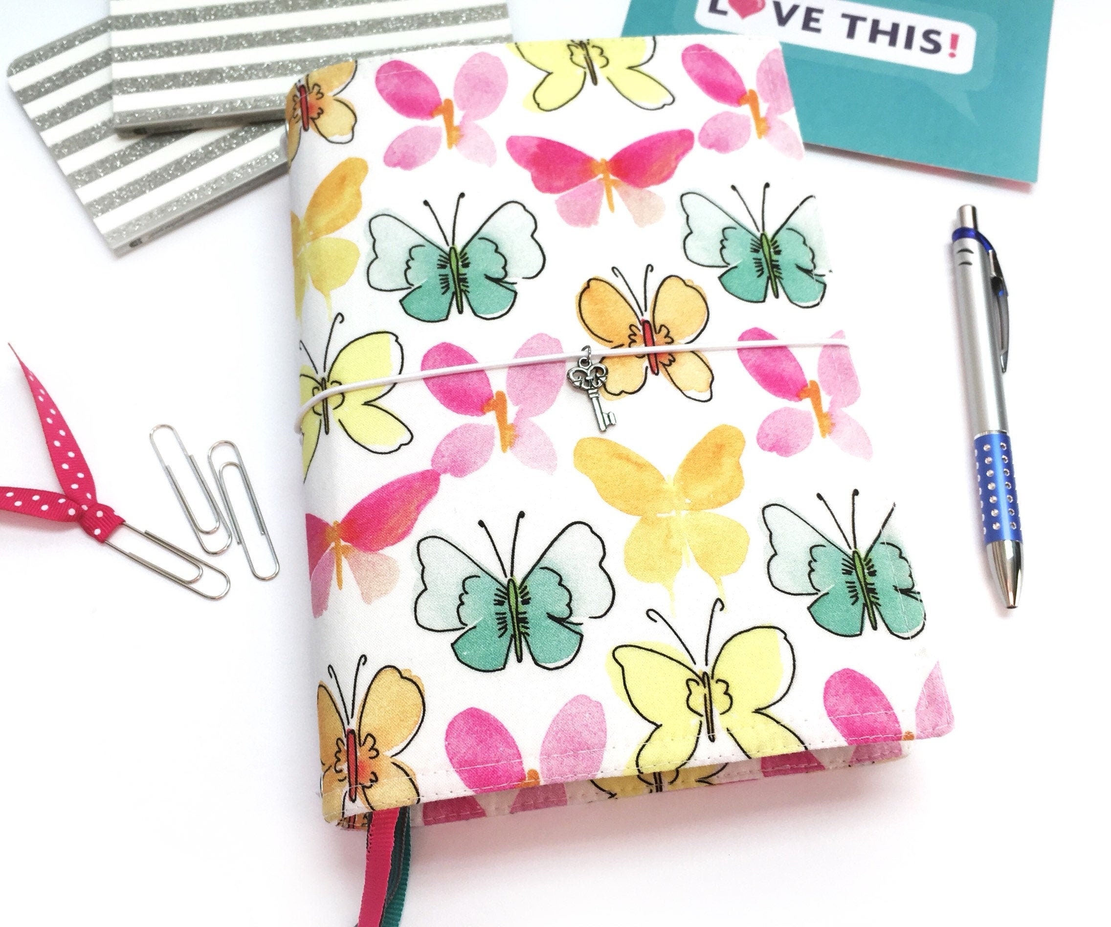 Butterfly Travellers Notebook Cover A5 Refillable Journal | Etsy