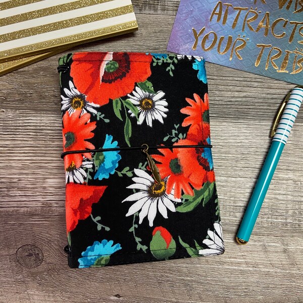 Black Floral Fabric - Etsy Canada