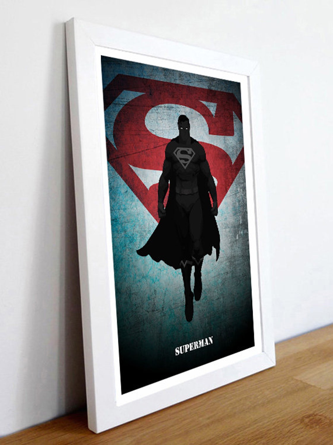 Superman Poster.Superheroes Minimalist .Superman Superhero | Etsy