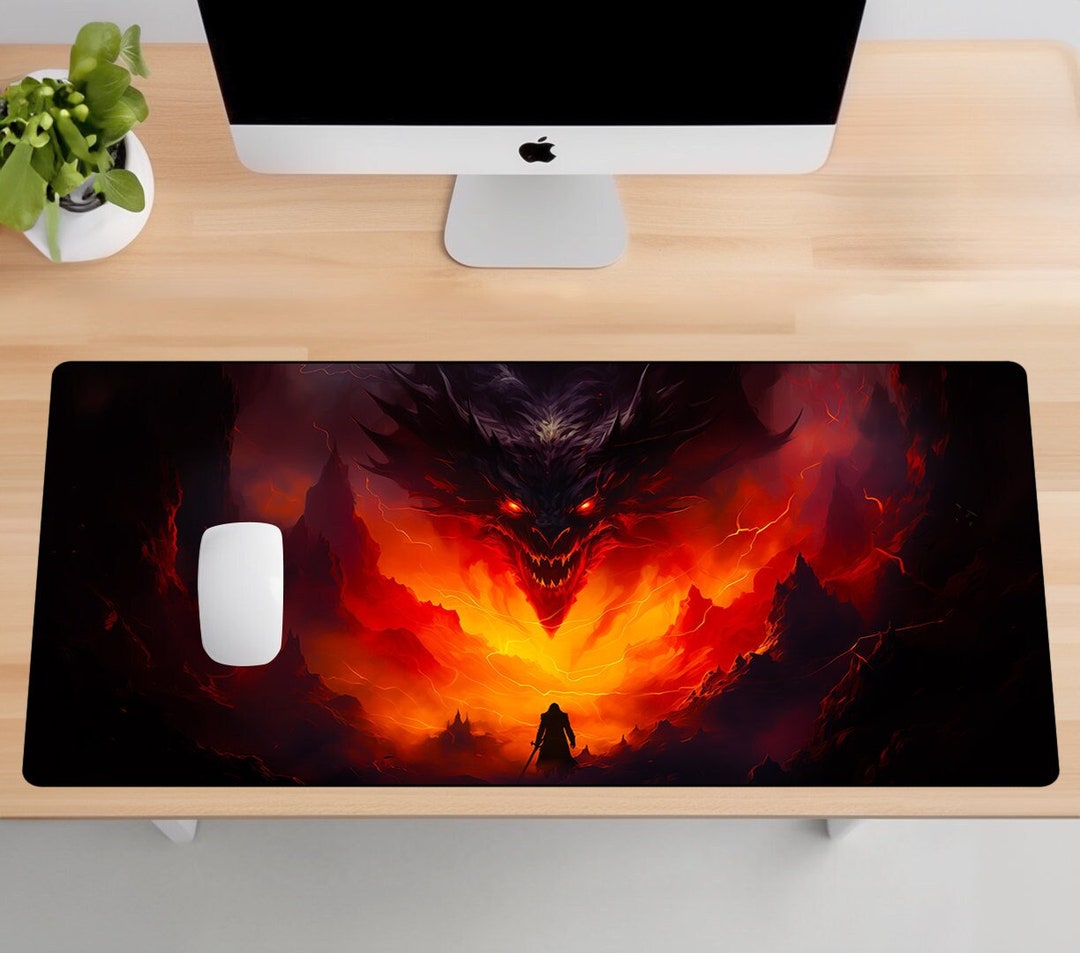 Dragon Gaming Mouse Pad Large Mousepad Mat Desk Pad for - Etsy