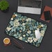 Blue Floral Desk Mat, Cute Desk Mat, Gaming Mouse Pad, Large Mousepad ...