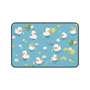 Cute Duck Desk Mat, Anime Kawaii Desk Mat, Kawaii Duck Mousepad, Trendy ...