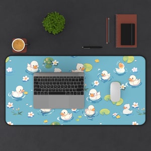 Cute Duck Desk Mat, Anime Kawaii Desk Mat, Kawaii Duck Mousepad, Trendy ...
