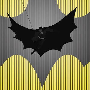 Batman Poster.Superheroes Minimalist .Batman Superhero | Etsy