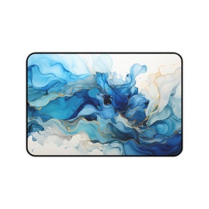 Abstract Art Desk Mat,marble Gaming Mouse Pad, Workspace Decor Desk Pad ...