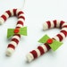 Felt Candy Cane Set 2 Felt Christmas Ornament Candy Holiday - Etsy