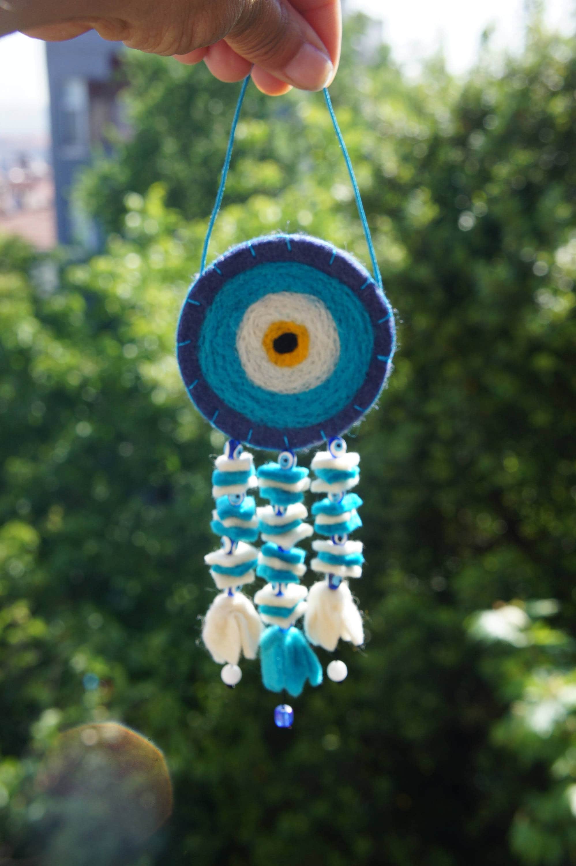 Evil Eye, Evil Eye Good Luck Charm, Eye Charm, Felt Evil Eye, Evil Eye ...