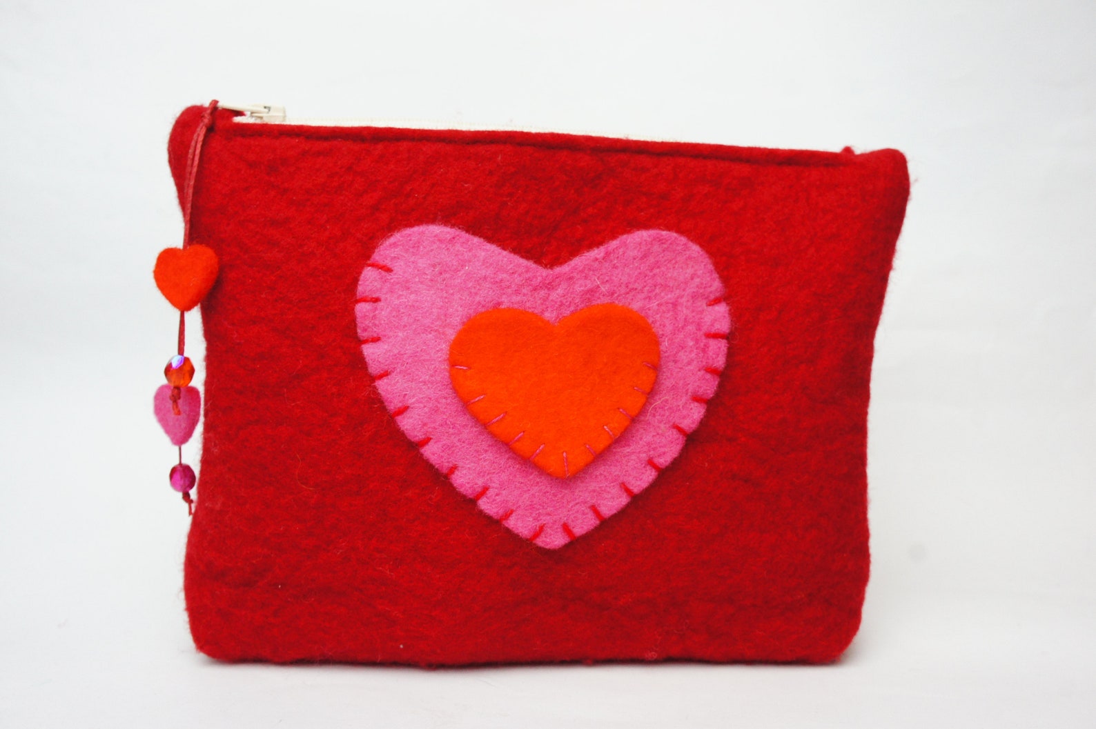 Felt Cosmetic Bag Felt Zipper Purse Travel Pouch Felt - Etsy