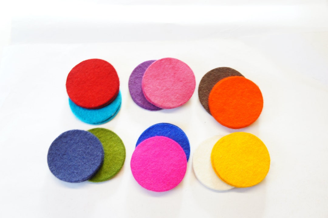 Felt Circle 2.8", Thick 3mm, Felt Shapes Craft, Circle Sewing, DIY ...