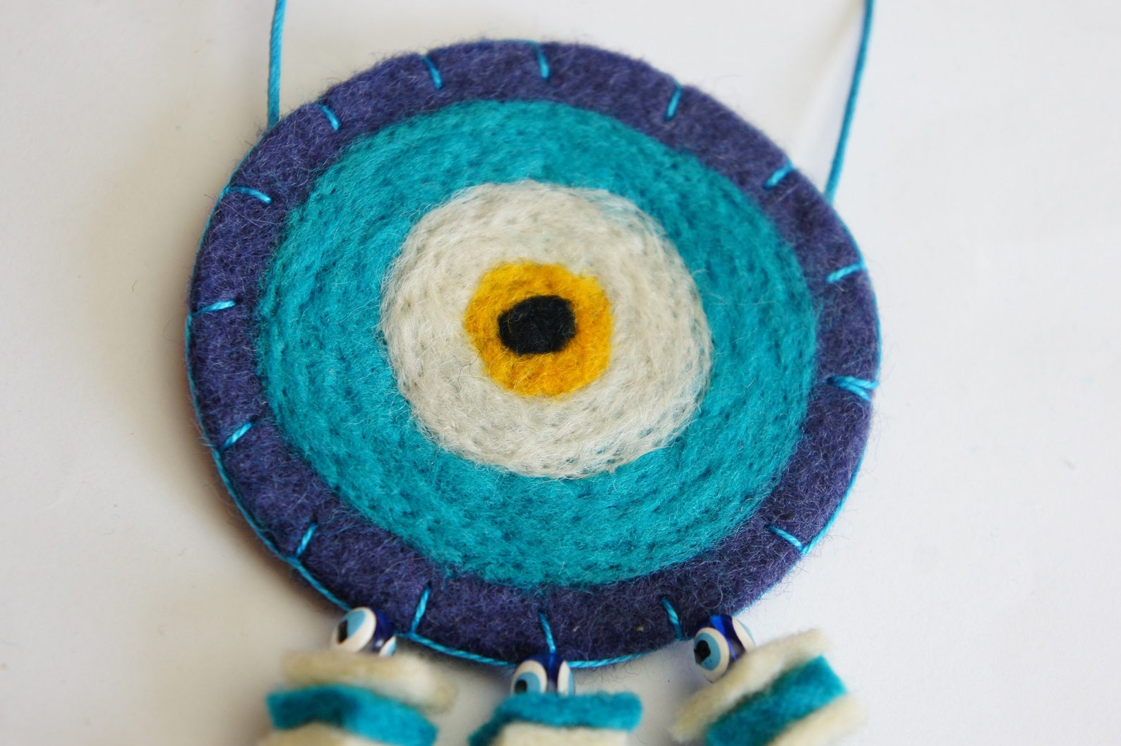 Evil Eye, Evil Eye Good Luck Charm, Eye Charm, Felt Evil Eye, Evil Eye ...
