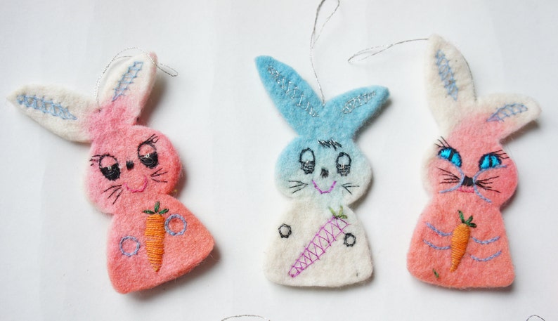 Felt Easter Bunny Traditional Easter Hanging Spring Decor - Etsy
