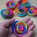 Wool Rose 5 Cm, Felt Flower 6 Pcs, Wool Flower, Felt Rose, Christmas ...