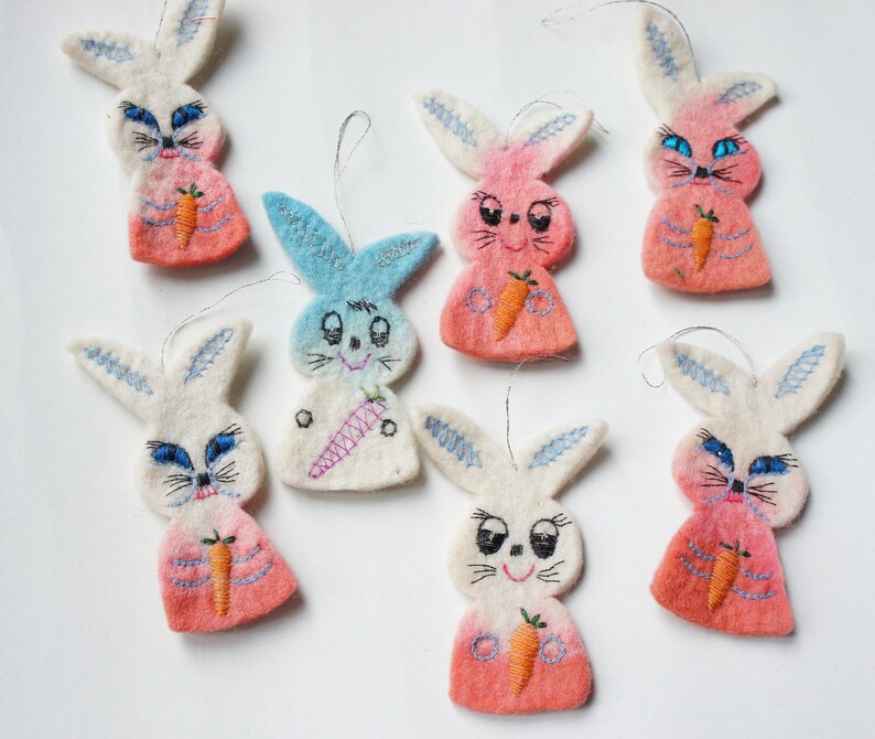 Felt Easter Bunny Traditional Easter Hanging Spring Decor - Etsy