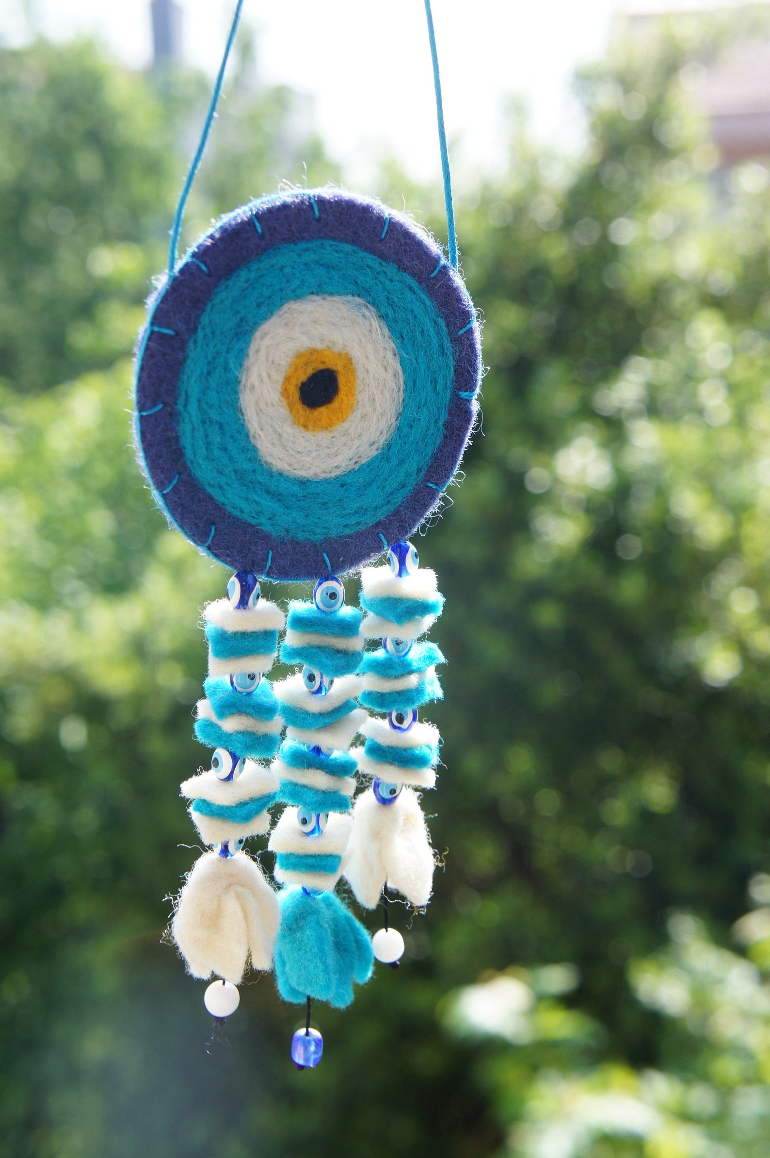 Evil Eye, Evil Eye Good Luck Charm, Eye Charm, Felt Evil Eye, Evil Eye ...