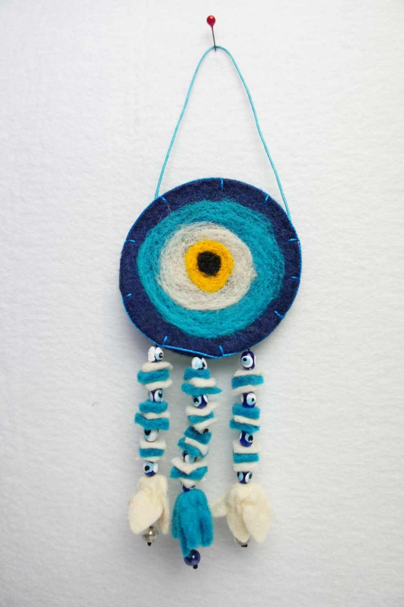 Evil Eye, Evil Eye Good Luck Charm, Eye Charm, Felt Evil Eye, Evil Eye ...