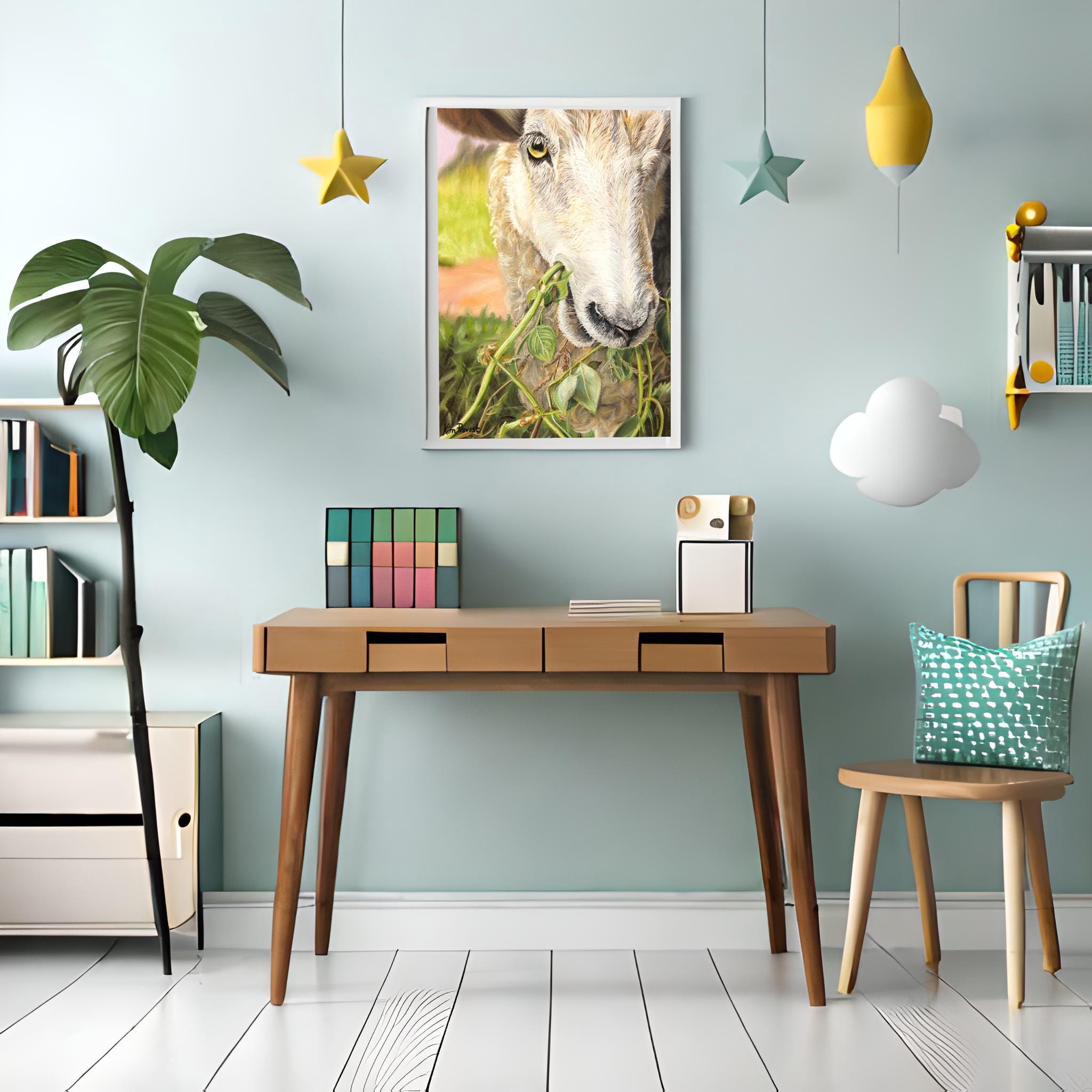 Sheep Art Print | Sheep Print | Sheep Art | Sheep Home Decor | Sheep ...