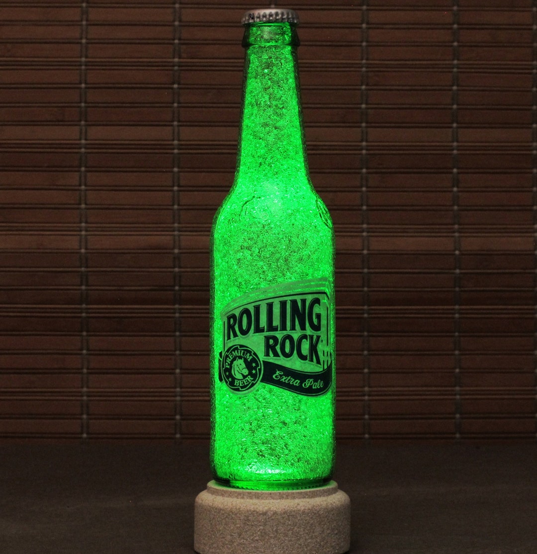 Rolling Rock 12 Oz Beer Bottle Lamp Bar Light Man Cave - Etsy