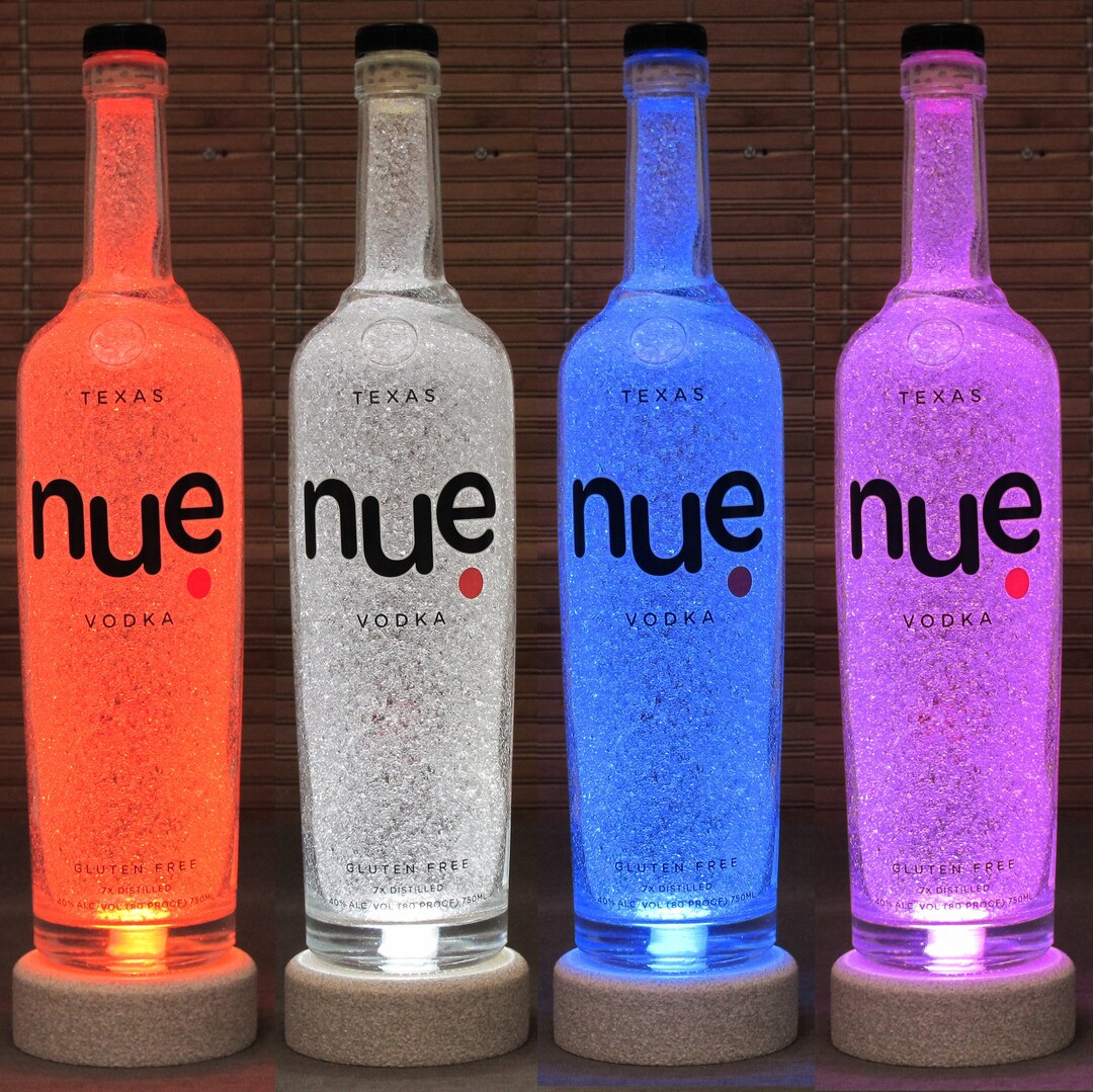 Nue Vodka Texas Color Changing RGB LED Remote Controlled - Etsy