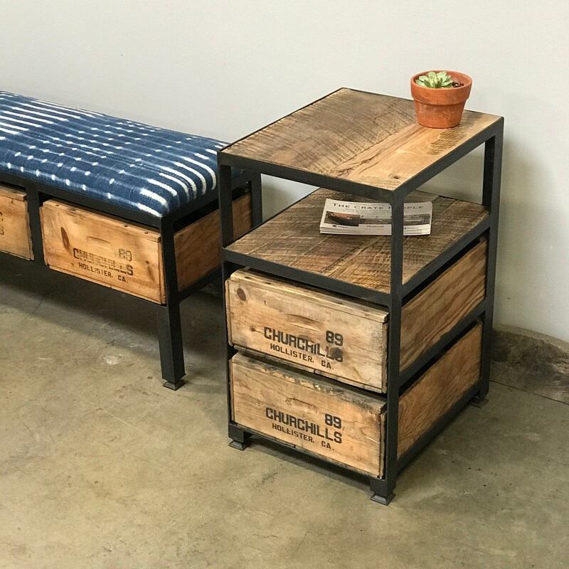 Crate Nightstand - Etsy