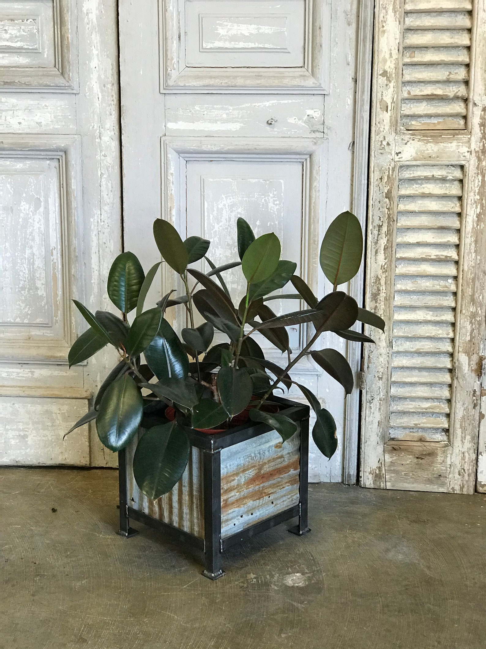 Reclaimed Planter Boxes Vintage Garden Corrugated Metal - Etsy UK
