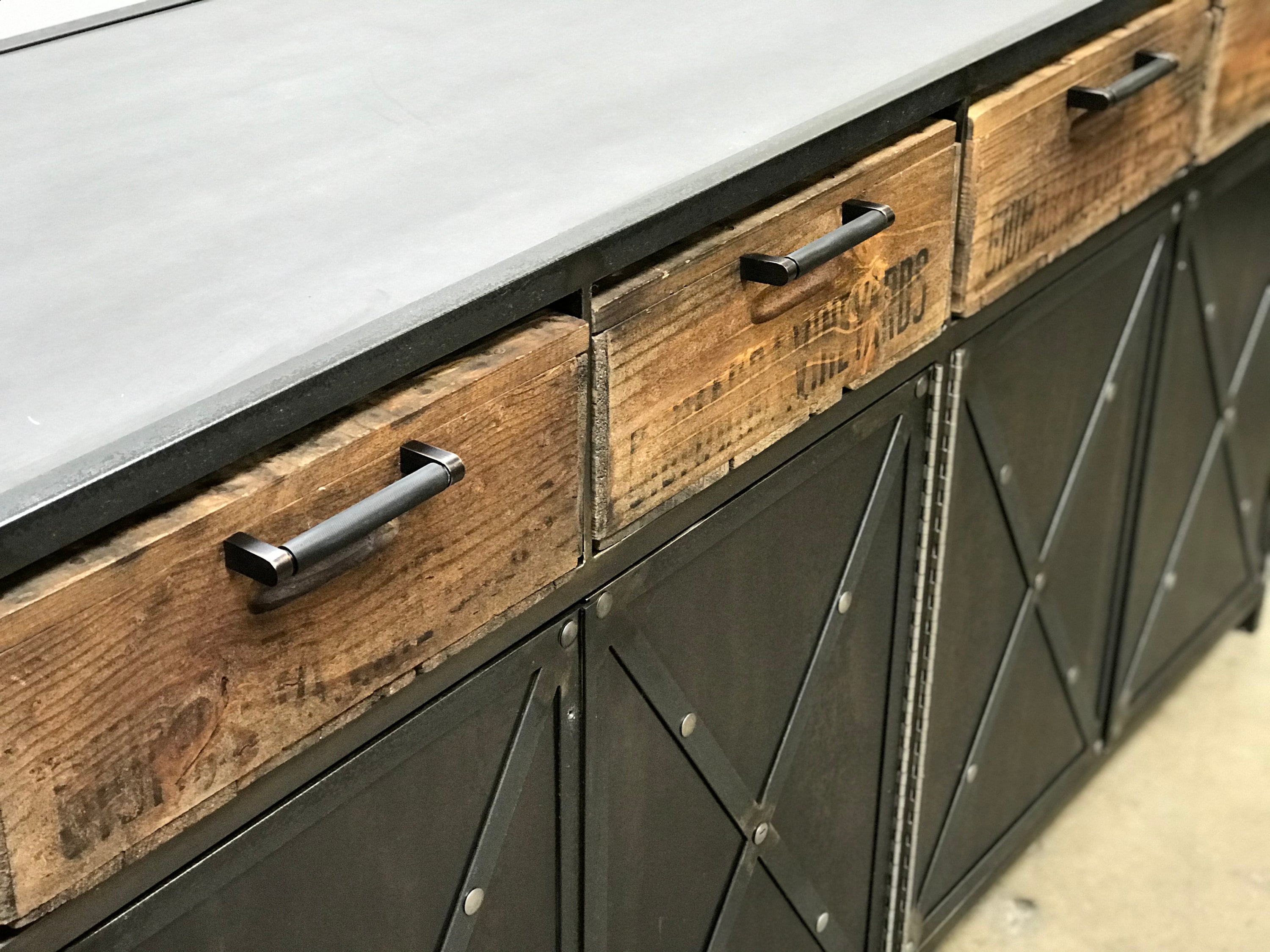 Metal base cabinets store