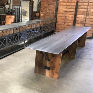 Steel Plate Conference Table Desk - Etsy
