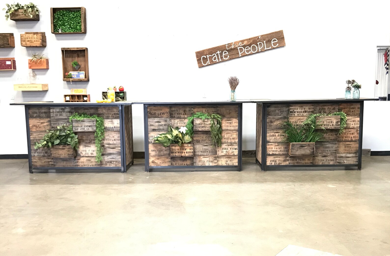 The Herb Crate Bar Hostess Stand Custom Made Bar Furniture | Etsy