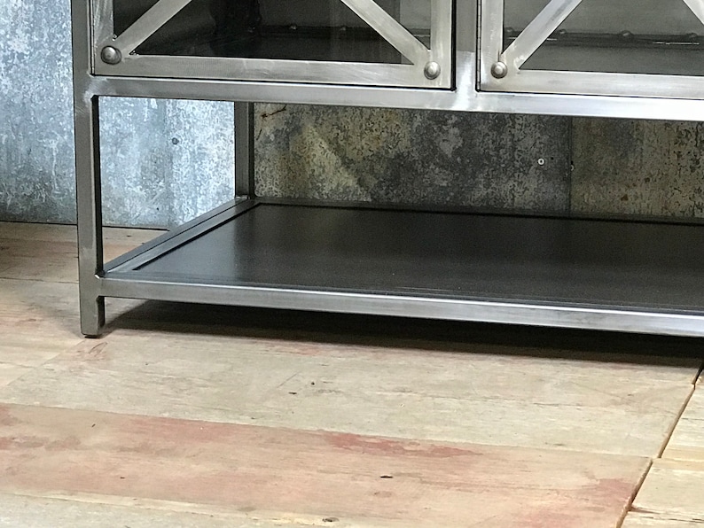 Steel Console the Lowell Custom Made Furniture Industrial - Etsy