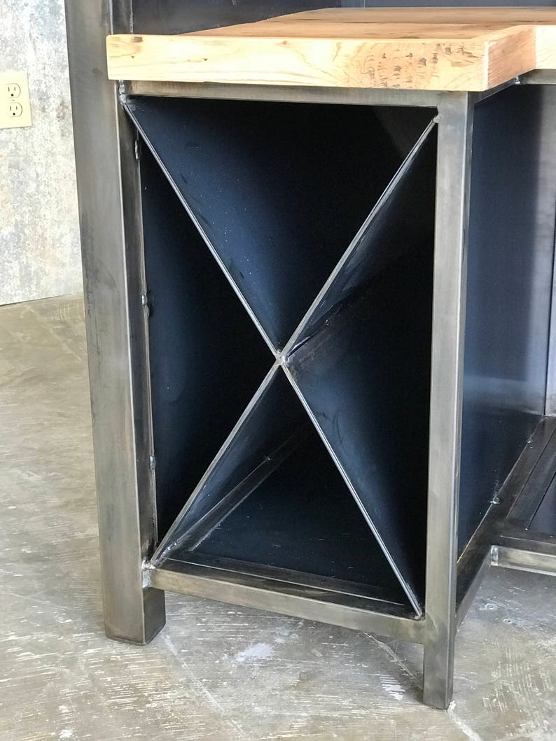 Industrial Liquor Bar - Vintage Crates and Reclaimed Wood - Custom Made ...