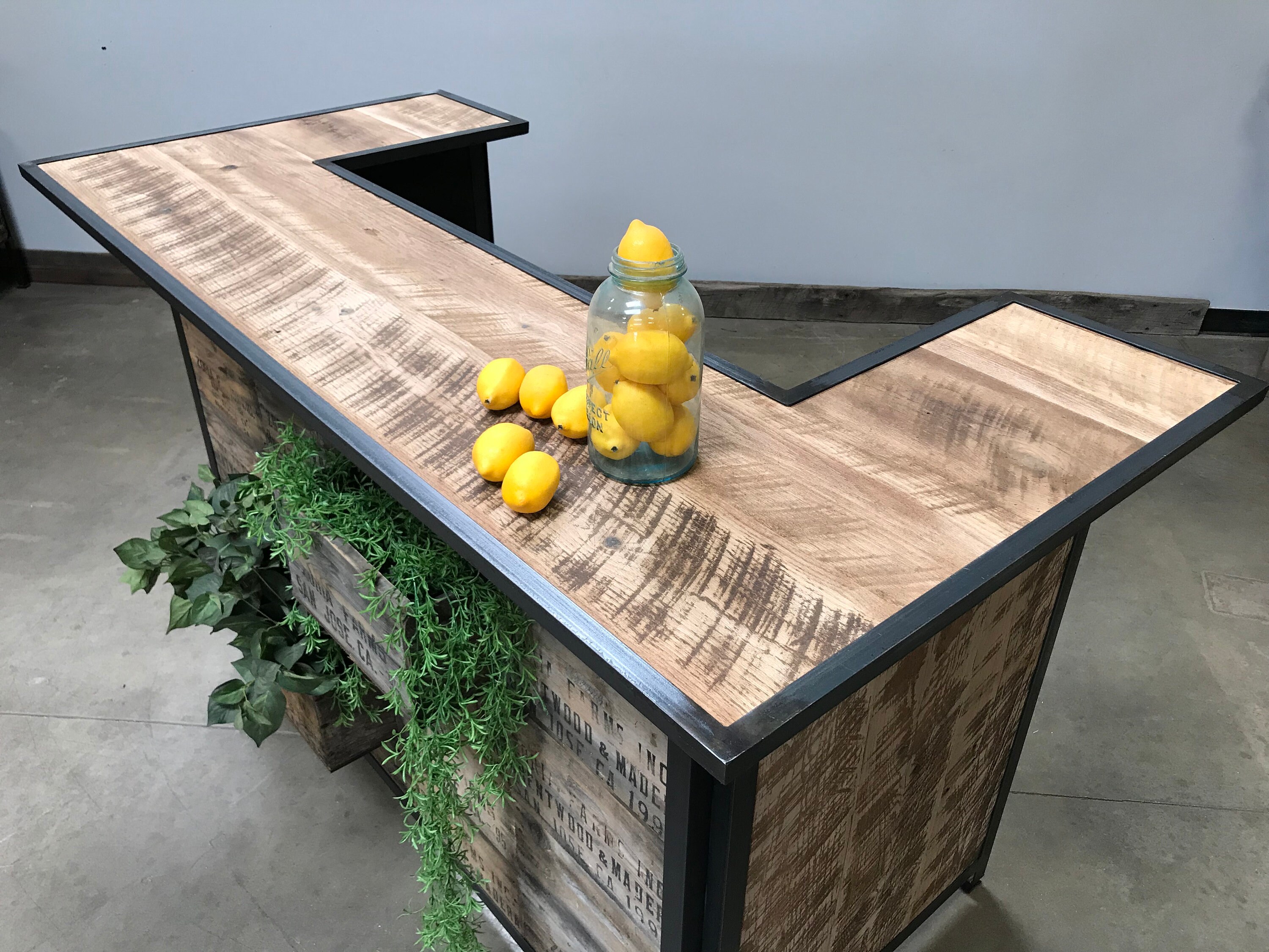 The Herb Crate Bar Hostess Stand Custom Made Bar Furniture | Etsy