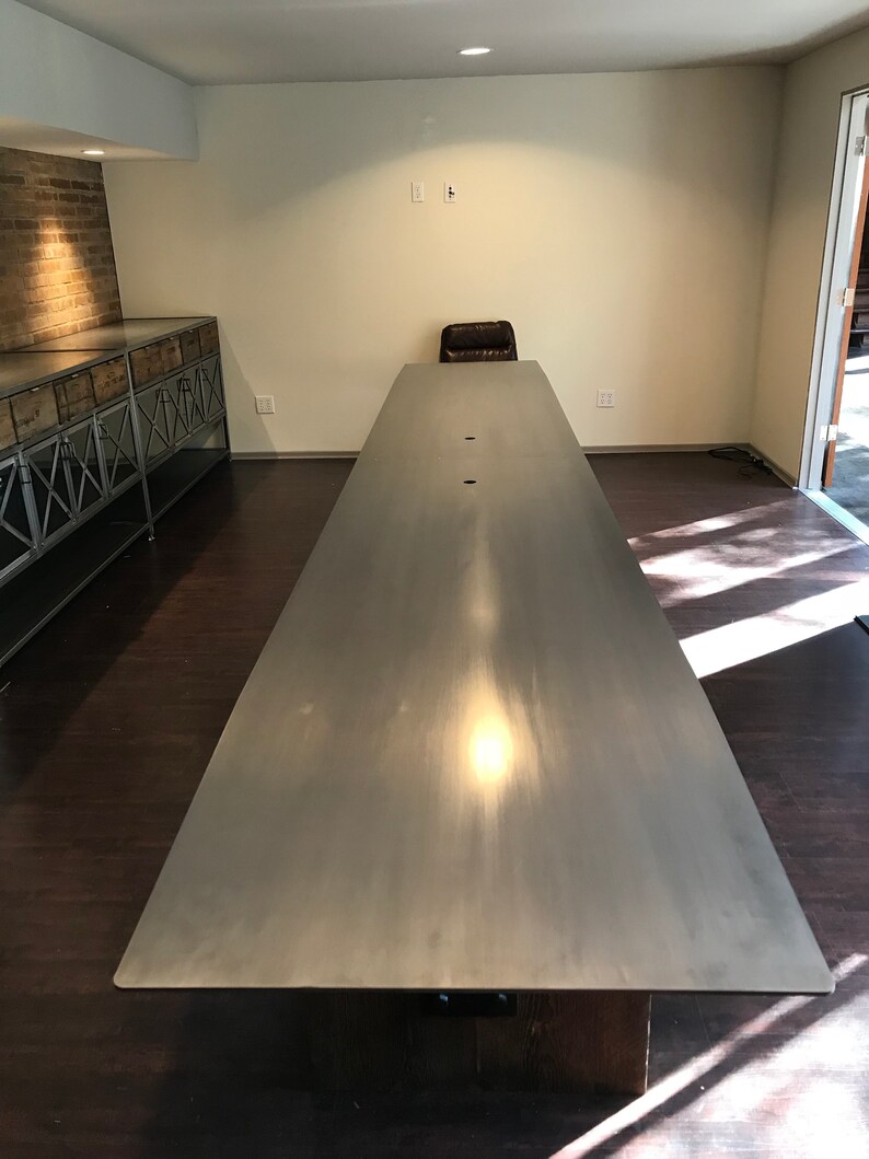 Steel Plate Conference Table Desk - Etsy