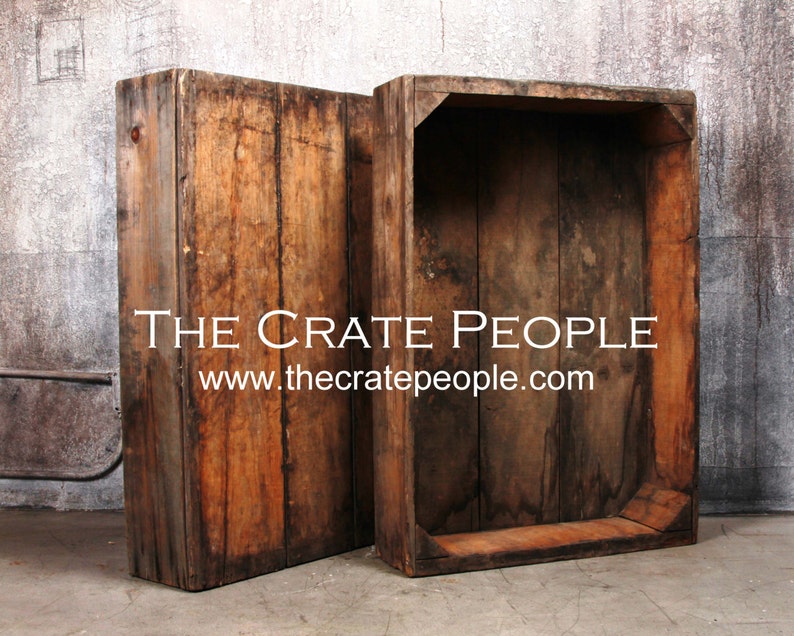 Vintage Wood Crates Large Heavy Raisin Sweat Boxes - Etsy