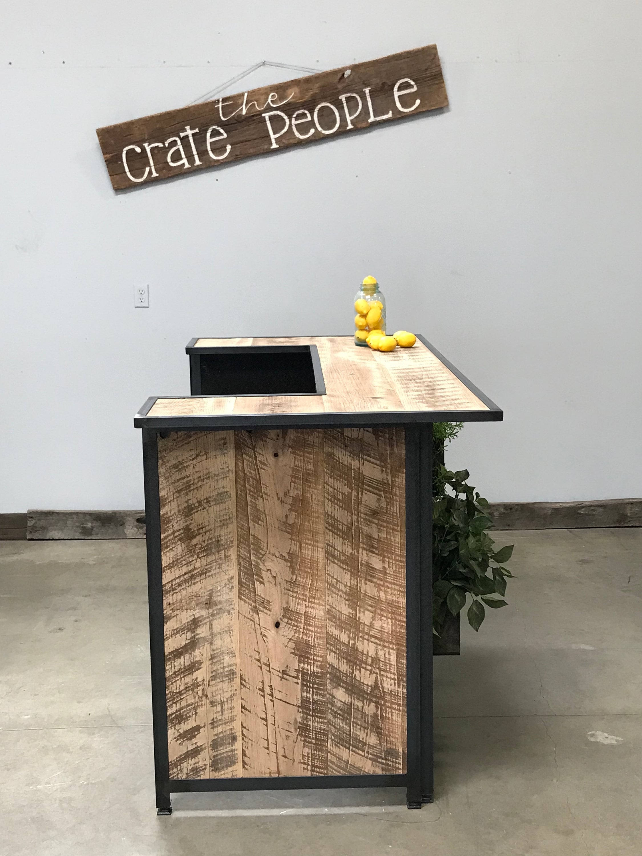 The Herb Crate Bar Hostess Stand Custom Made Bar Furniture | Etsy