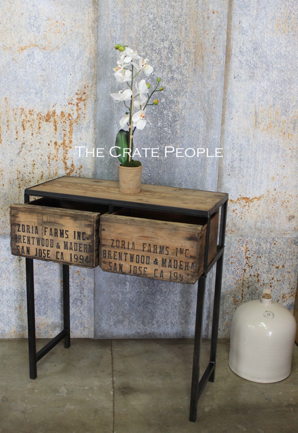 Small Entry ZORIA Crate Drawers Vintage Wood Crates and - Etsy