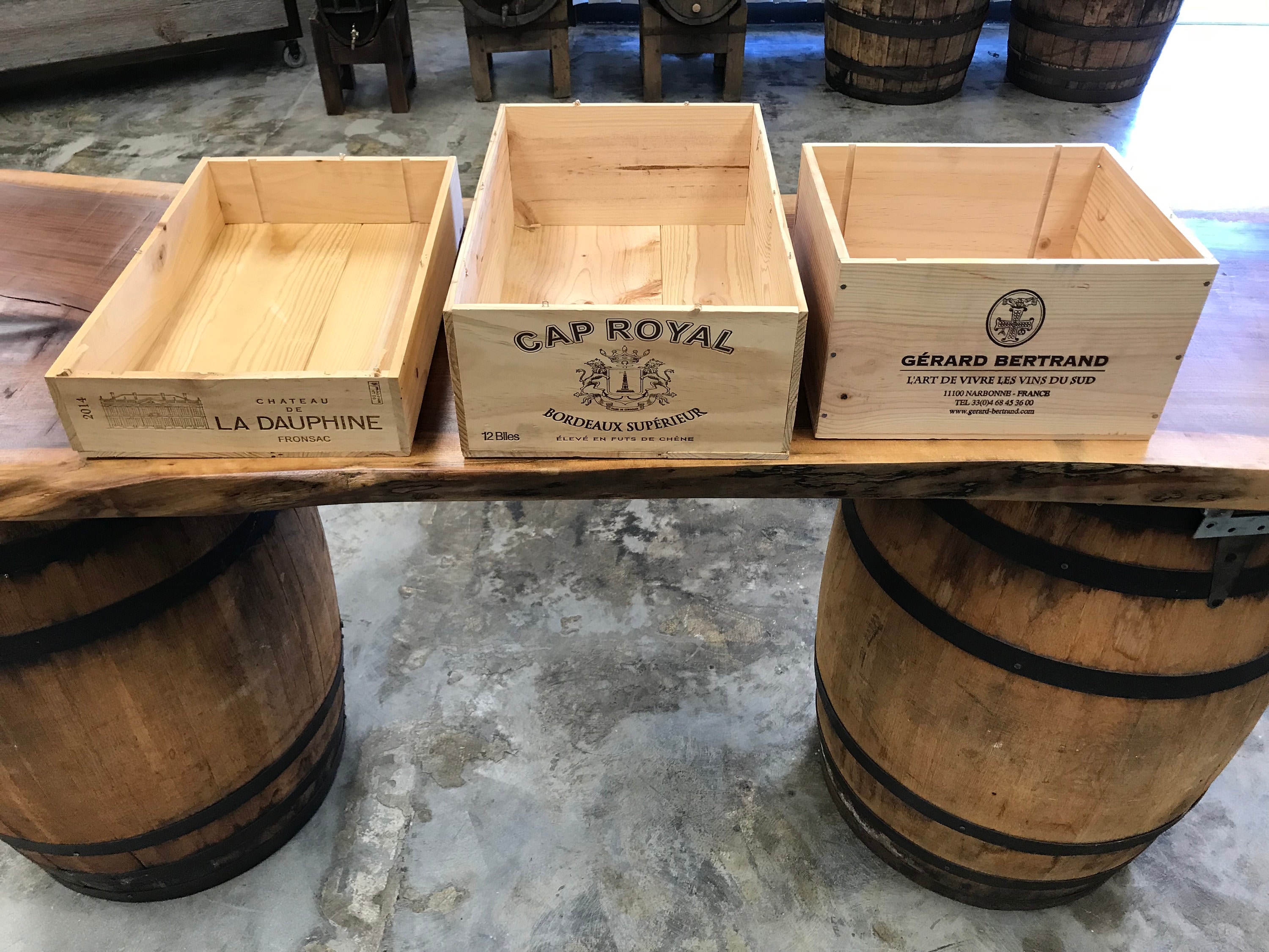 WINE Crates Genuine Wood Crate Wine Bottle Storage Box Ships From US - Etsy