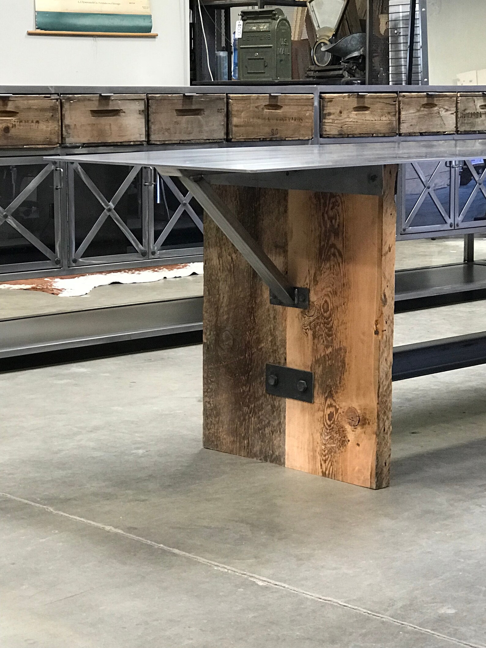 Steel Plate Conference Table Desk - Etsy
